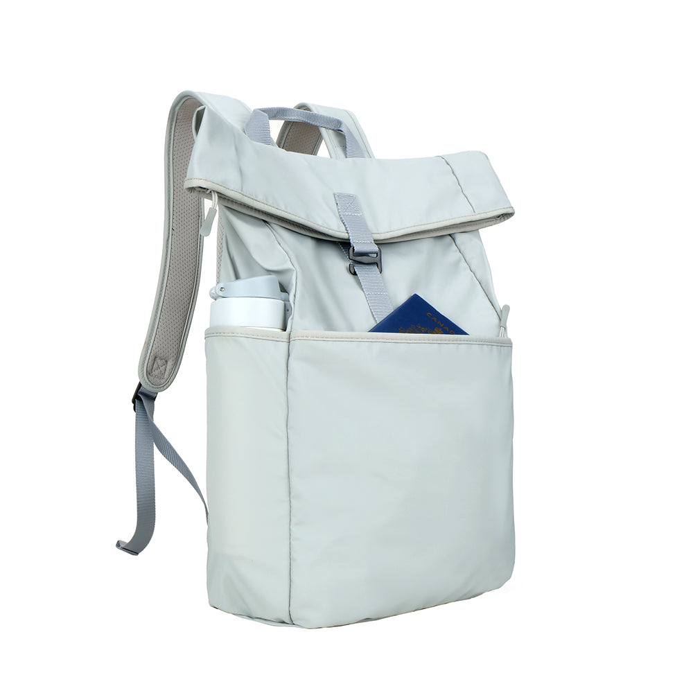 AGVA 15.6" Rollable Travel Laptop Backpack - Grey (Pre-Order) – agvabags